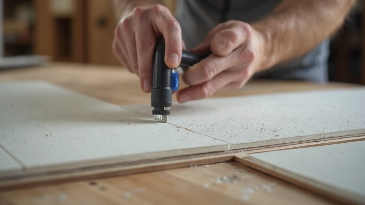 Cięcie paneli winylowych nożem technicznym | eu-panele.pl